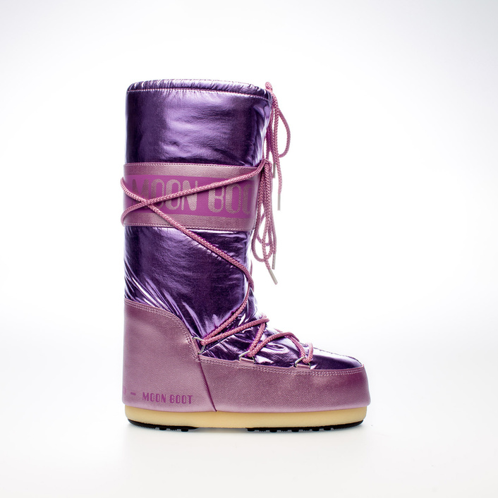 ŚNIEGOWCE MOON BOOT ICON METALLIC - LILAC BOOTS 14027500 001 | Women ...