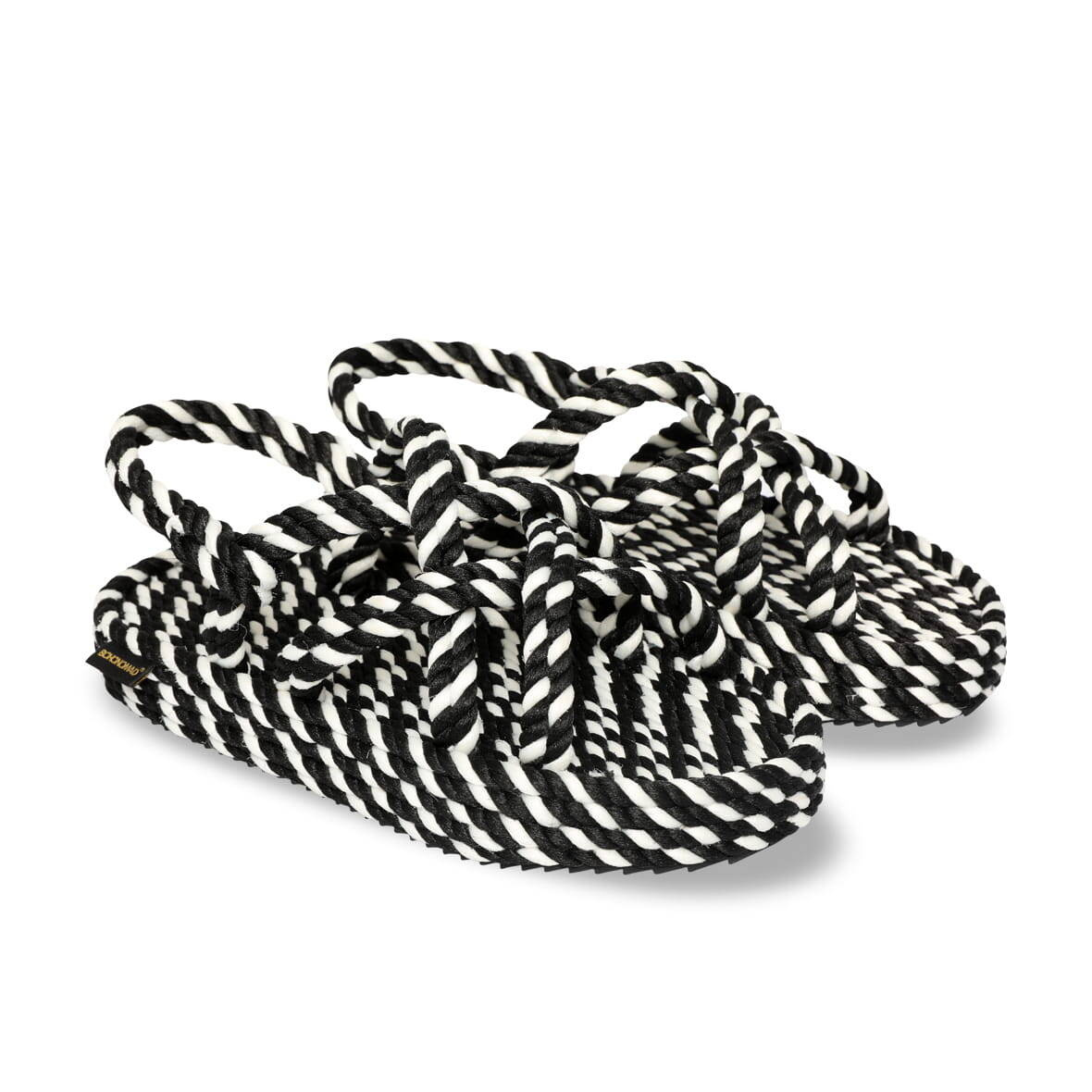 Bohonomad Bodrum Platform Rope Sandal - Black/White | Women \ Women's ...