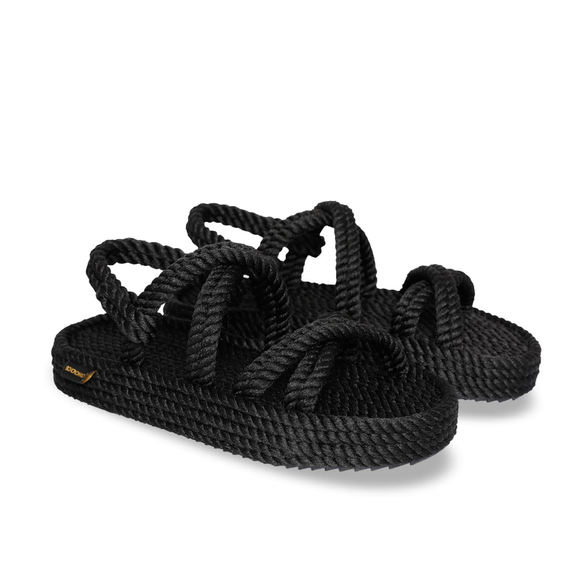 Bohonomad Tahiti Platform Rope Sandal - Black | Women \ Women's ...